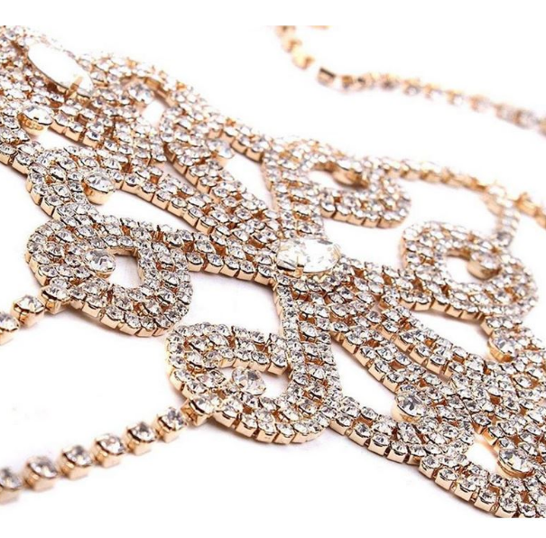 Luxury Rhinestone Bralette Body Chain – Auggust
