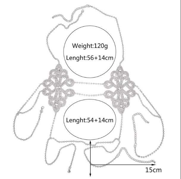 Luxury Rhinestone Bralette Body Chain – Auggust
